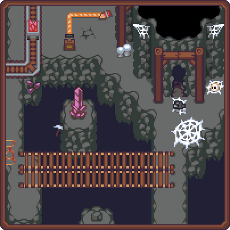 16x16 RPG Cave Tiles by Sun Dog Games