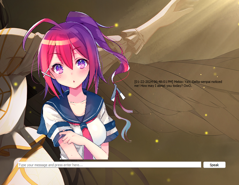 Ai Desktop Companion/Assistant/Pet by DeltaBlade