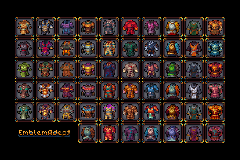 Pixel Armor Pack 1: Medieval by EmblemAdept