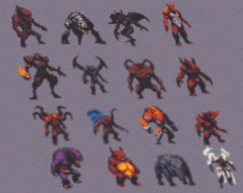 Pixel Art RPG Character Pack #3 by XYEzawr