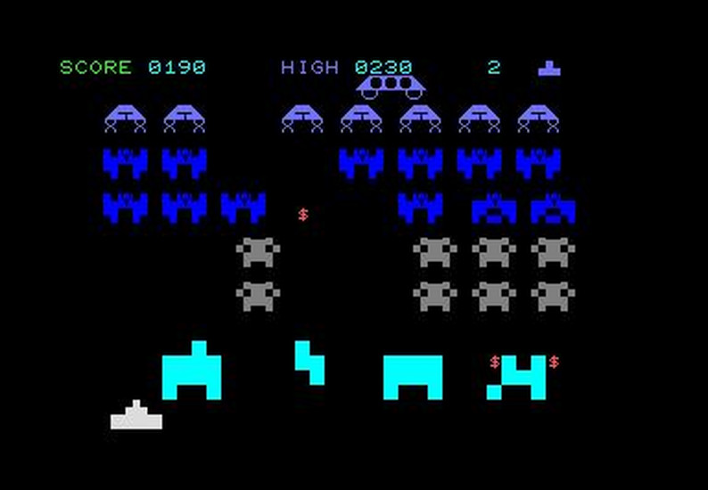 Commodore PET Colour Space Invaders v1.0 by milasoft64