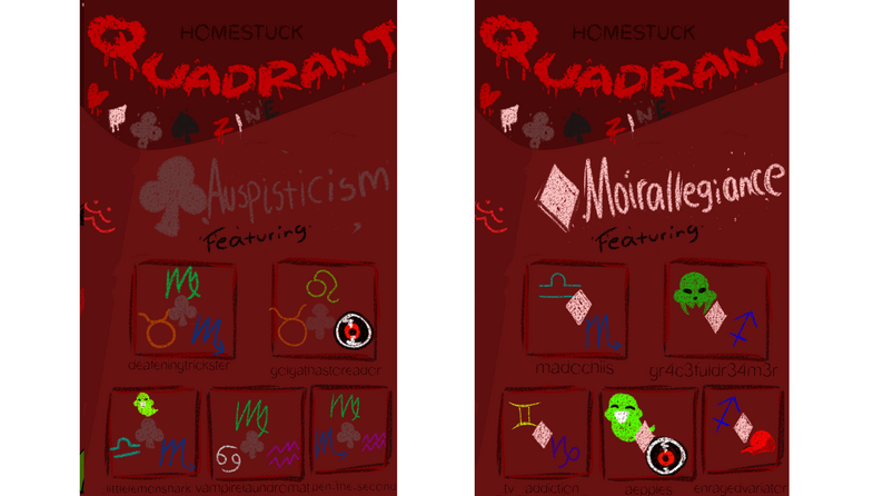 Ephemeral Bonds - Homestuck Quadrant Fanzine by eurek_a