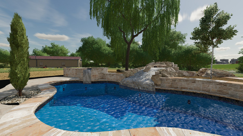 FS22 - Fillable Pool by Squigglze