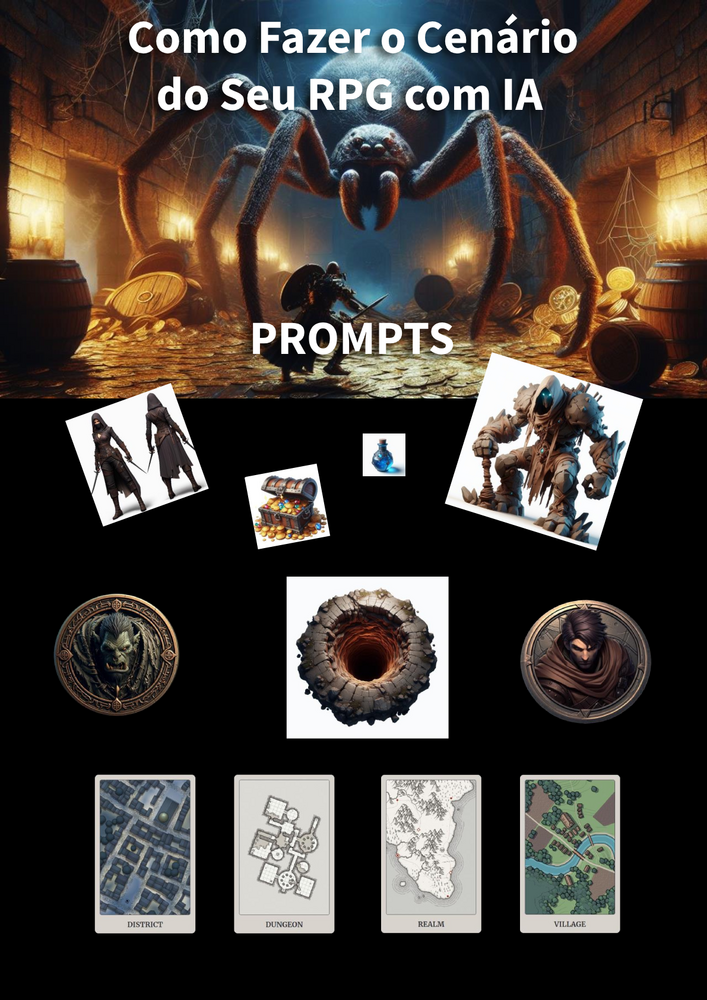Cenário de RPG com IA - PROMPTS by rpgoldschool