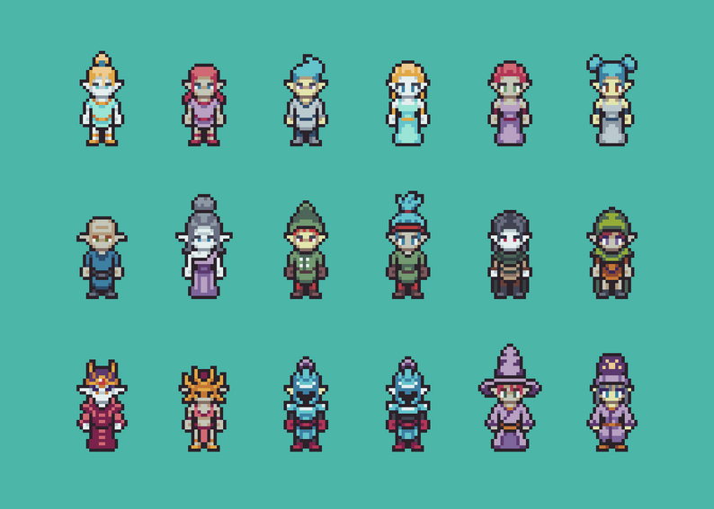 Nine Realms Alfheim Light Elves Character Sprite Pack by ...