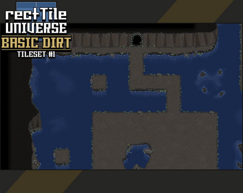 rectTile Universe: Basic Dirt Tileset by Daniel Kole Productions