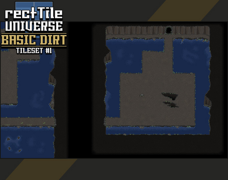 rectTile Universe: Basic Dirt Tileset by Daniel Kole Productions