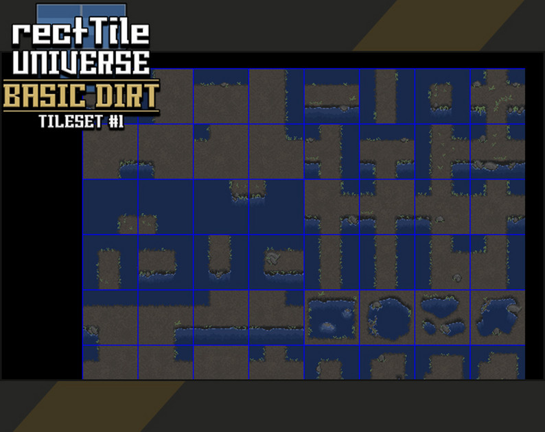 rectTile Universe: Basic Dirt Tileset by Daniel Kole Productions
