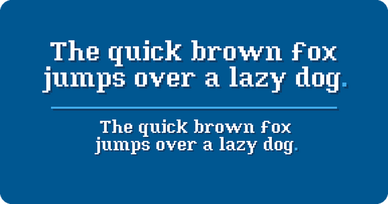 Pixel Art Serif Font 900+ characters by Reff Pixels