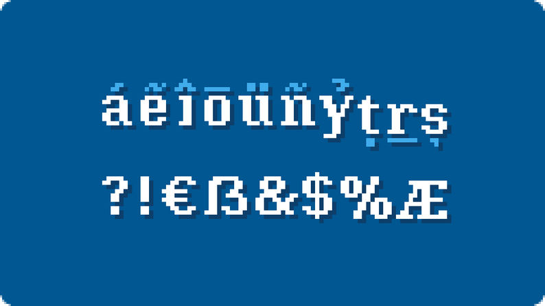 Pixel Art Serif Font 900+ characters by Reff Pixels