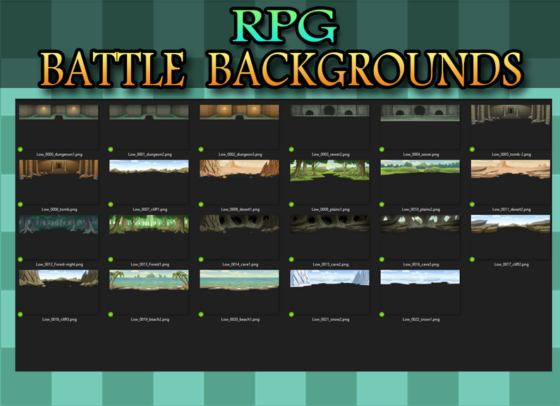 RPG Battle Backgrounds by Low