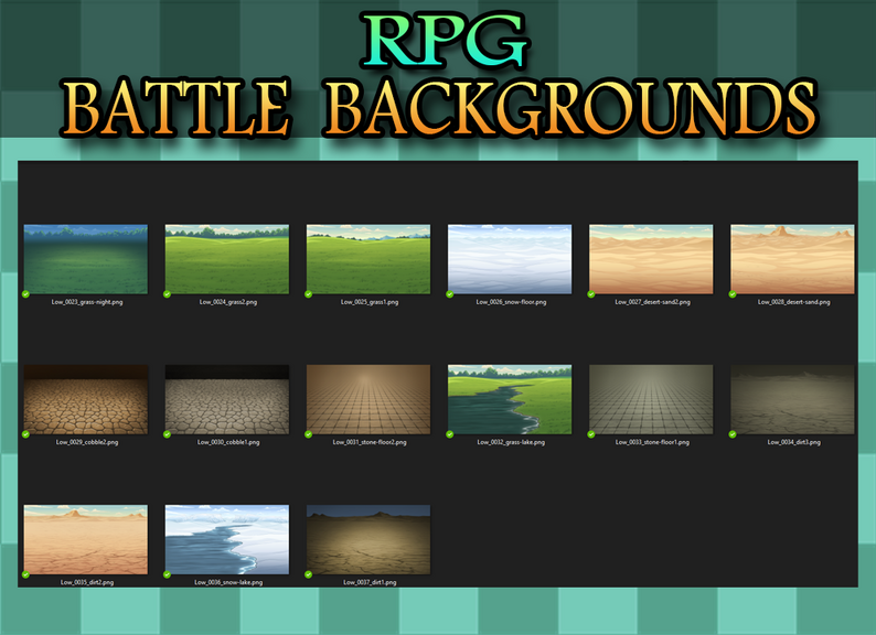 RPG Battle Backgrounds by Low