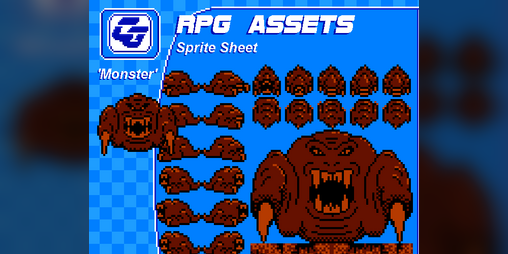 RPG Assets Character 'Monster' (NES) by chasersgaming
