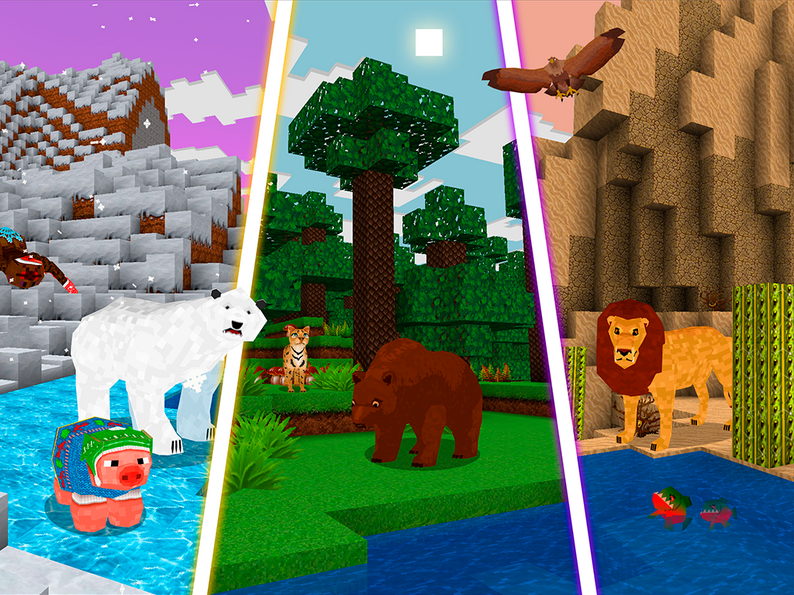 RealmCraft 3D: Free Block Building Game with Skins Export to Minecraft ...