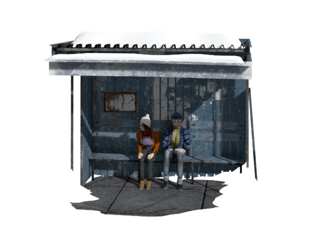 A Little Bus Stop by Tom Kitchen