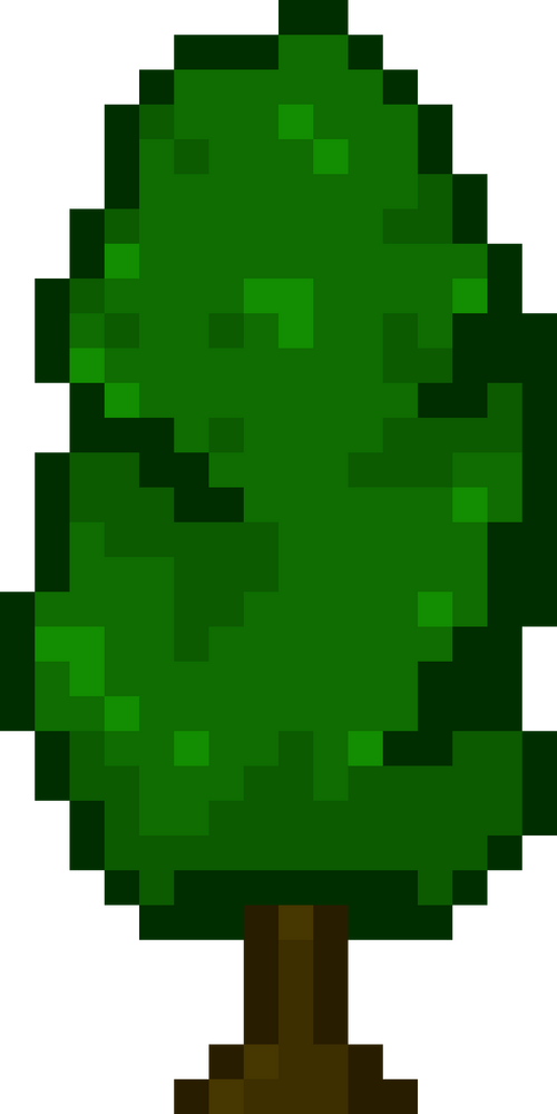Free Tree pack 001 (16x16) by SkaldingDelight