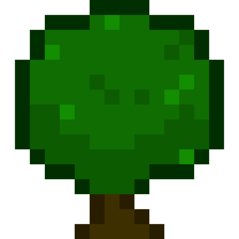 Free Tree pack 001 (16x16) by SkaldingDelight