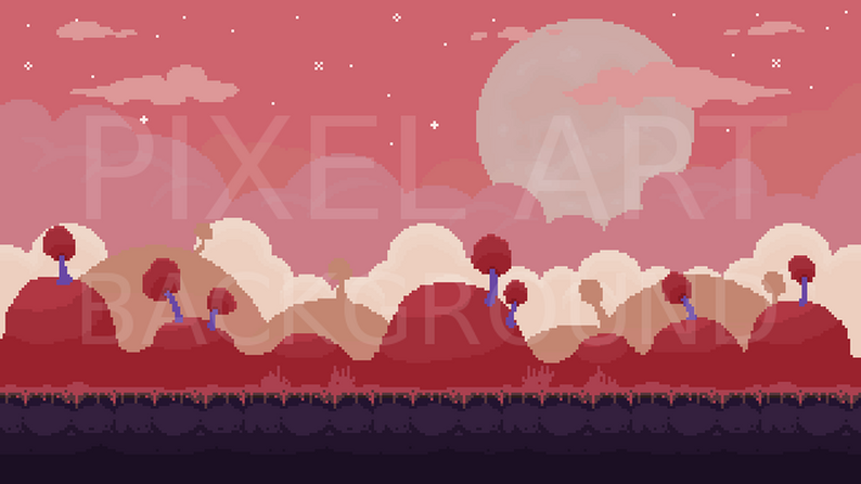 Parallax Pixel Art Backgrounds Pack #2 by Arludus