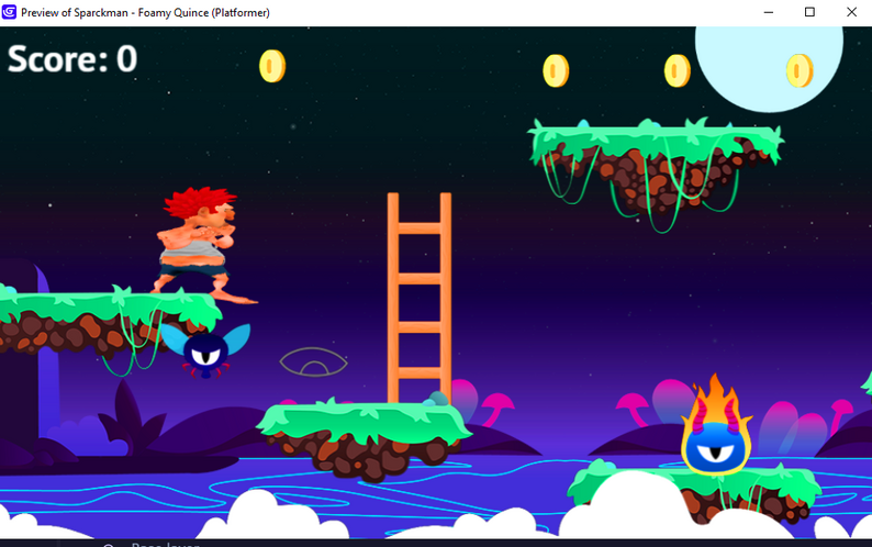 Gdevelop 3D platformer Example( animation ) by Sparckman