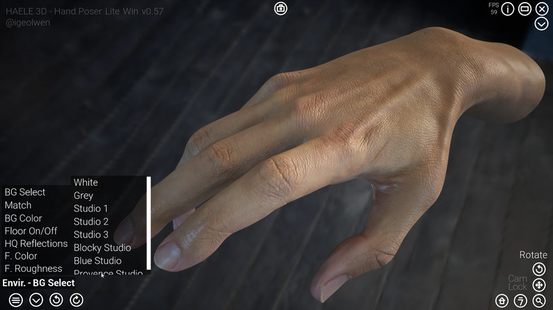HAELE 3D - Hand Poser Lite - Demo by Ige Olwen