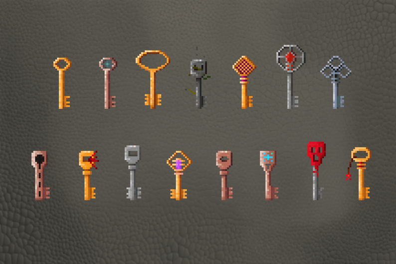 FREE Pixel Art Key Pack - Animated by karsiori