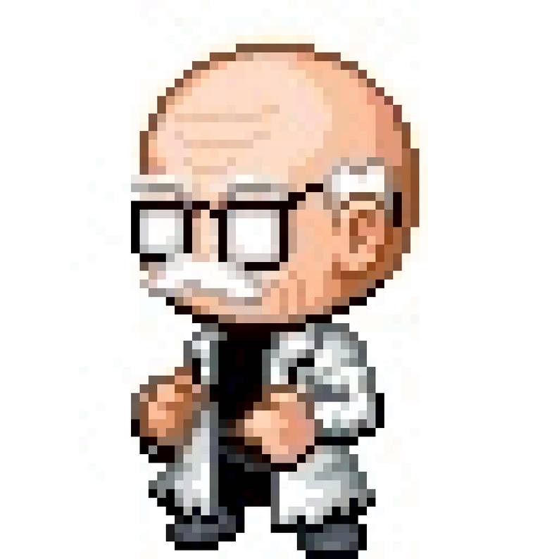 RPG Maker NPC Character Set - Mad Scientist by GalacticGod