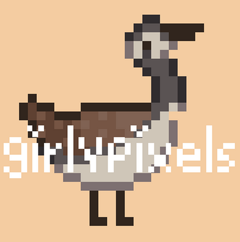 2D Pixel Bird Sprites by girlypixels