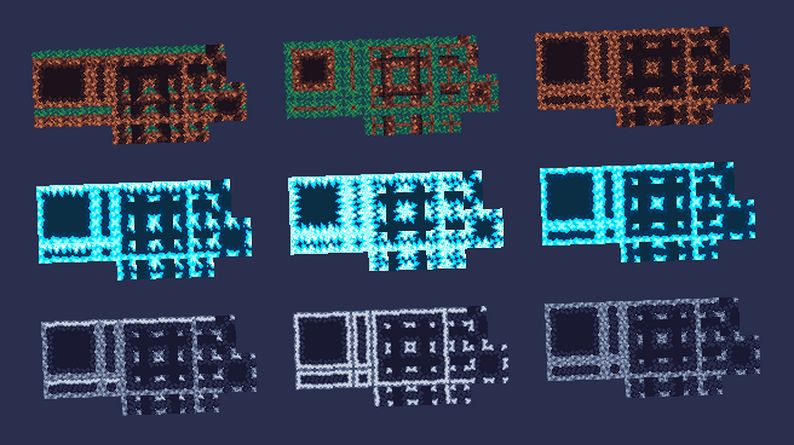 16x16 PIXEL PLATFORMER TILESET PACK by Hat Tap Games, pixelqube