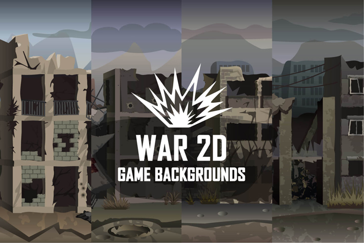 Parallax War Backgrounds by Free Game Assets (GUI, Sprite, Tilesets)