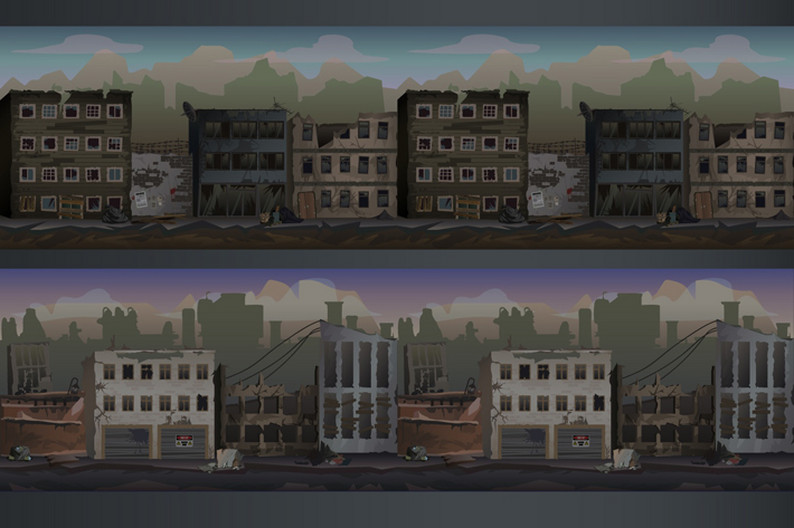 Destroyed City Backgrounds by Free Game Assets (GUI, Sprite, Tilesets) Destroyed City Backgrounds by Free Game Assets (GUI, Sprite, Tilesets)