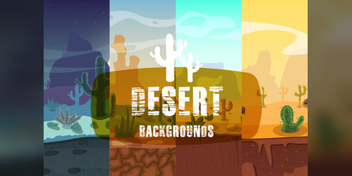 Parallax Desert Backgrounds by Free Game Assets (GUI, Sprite, Tilesets)