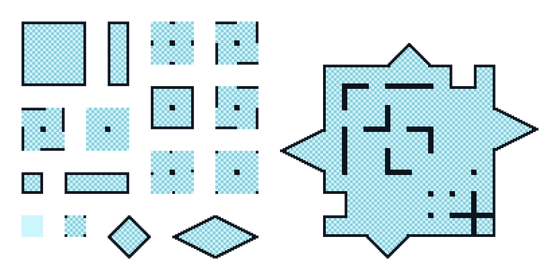 Tileset Template 8 16 32 48 64 pixels by ManuelR