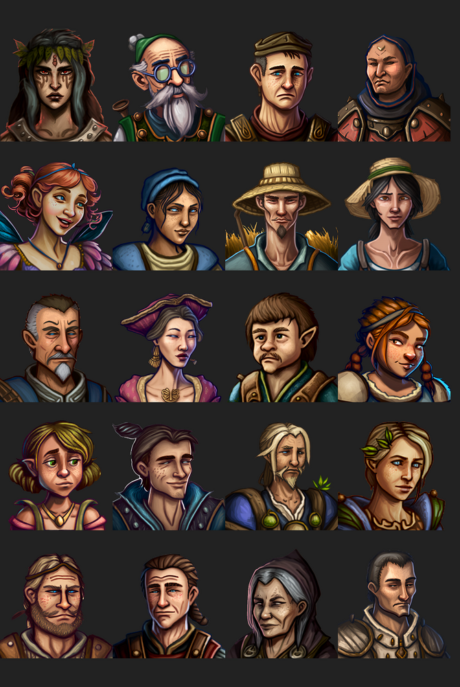 RPG Avatars: 85 Unique NPCs Icons by esperstudio