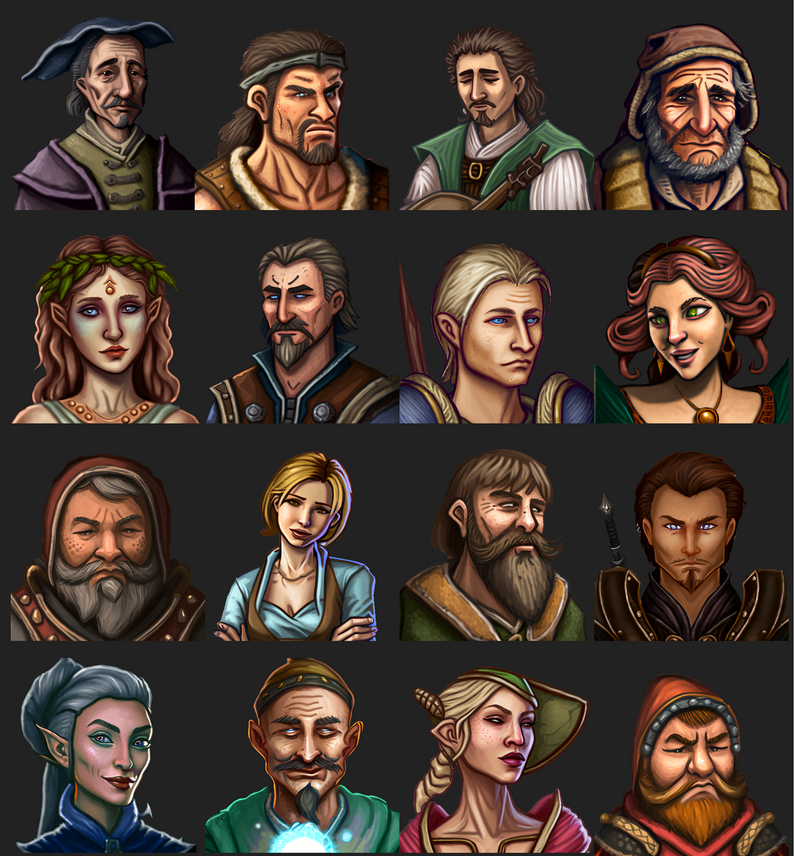 RPG Avatars: 85 Unique NPCs Icons by esperstudio