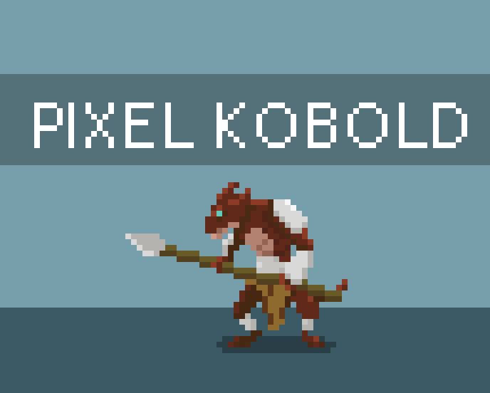 Animated Pixel Kobold by rvros