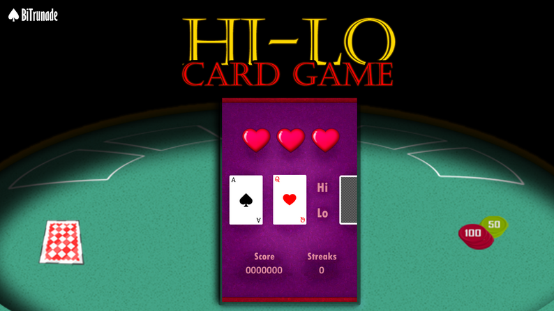 Hi-Lo — Card Game Example For GameMaker: Studio by BiTrunade