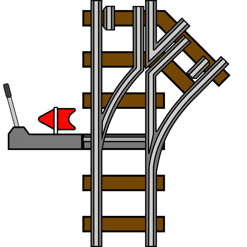 2D Asset: Modular Railroad Track Pack by 24Vector