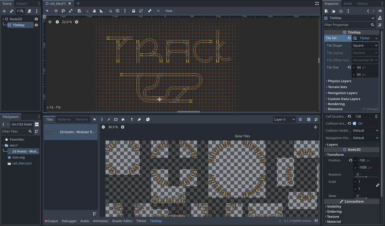 2D Asset: Modular Railroad Track Pack by 24Vector