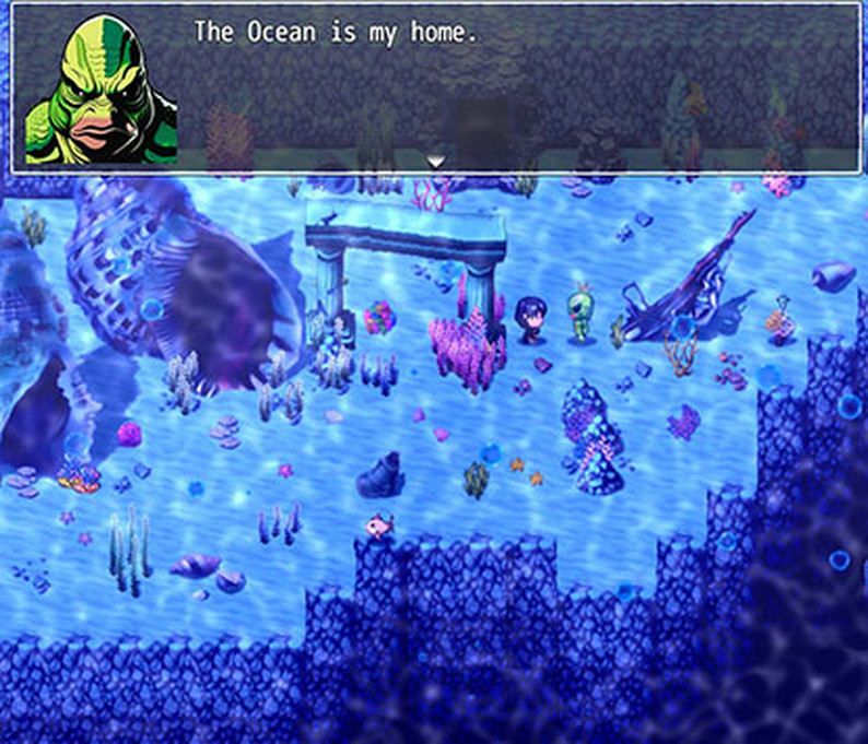 RPG Maker NPC Character Set - Amphibian by GalacticGod