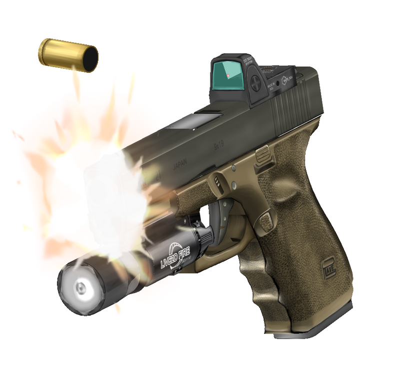 【Live2D cmo3 file】 Handgun Glock type by レート.SOJ