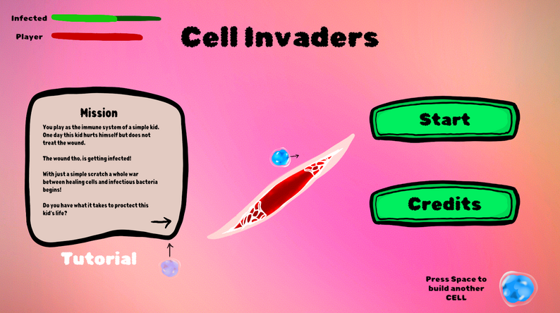 Cell Invaders by CozyCoupleCoding
