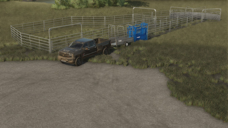 FS22 Priefert Loading Chute by LJR Modding
