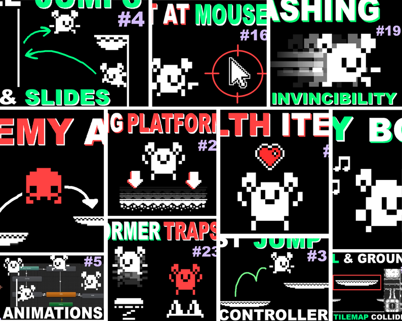 2D Platformer Game Template by gamecodelibrary