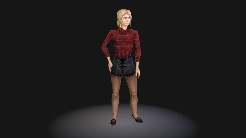 PSX Female Secretary Character by Vinrax