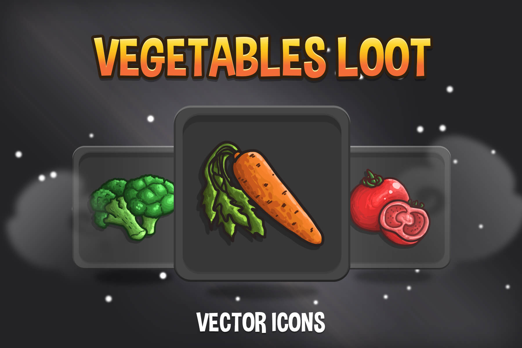 Free Vegetables Icons 256x256 by Free Game Assets (GUI, Sprite, Tilesets)