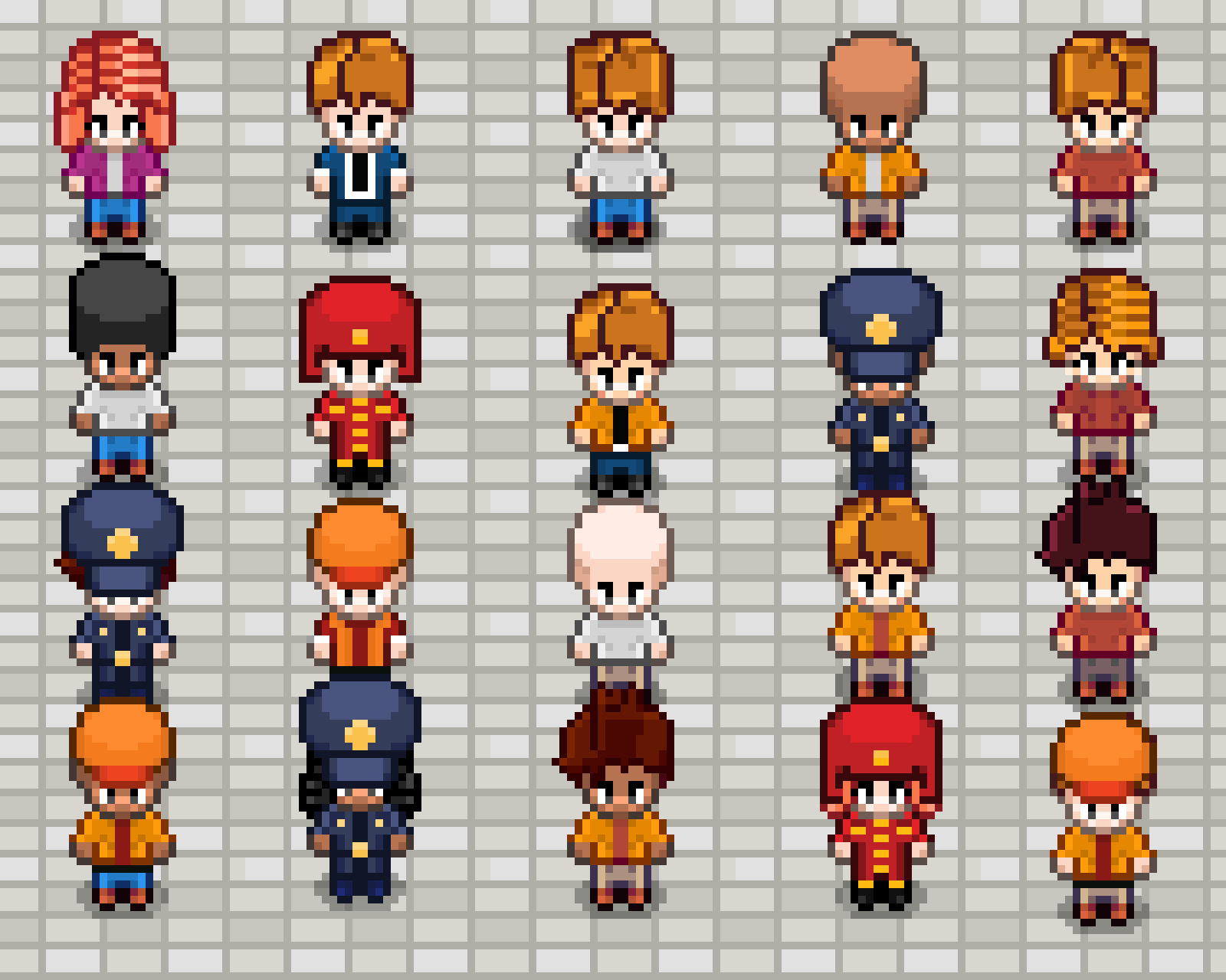 MetroCity - Free Top Down Character Pack by JIK-A-4