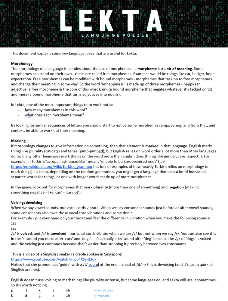 Lekta - language puzzle by pandateam