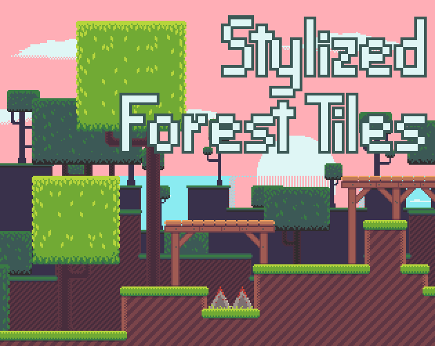 Stylized Forest Tileset by FrancisVace