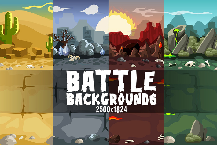 Battle Game Backgrounds by Free Game Assets (GUI, Sprite, Tilesets)