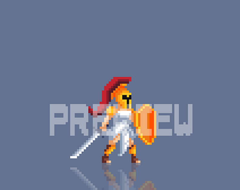 Gladiator #6 2D Pixel Art by Mattz Art